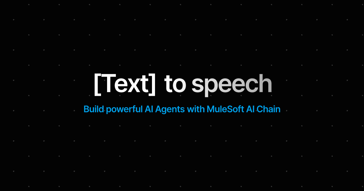 [Text] to speech