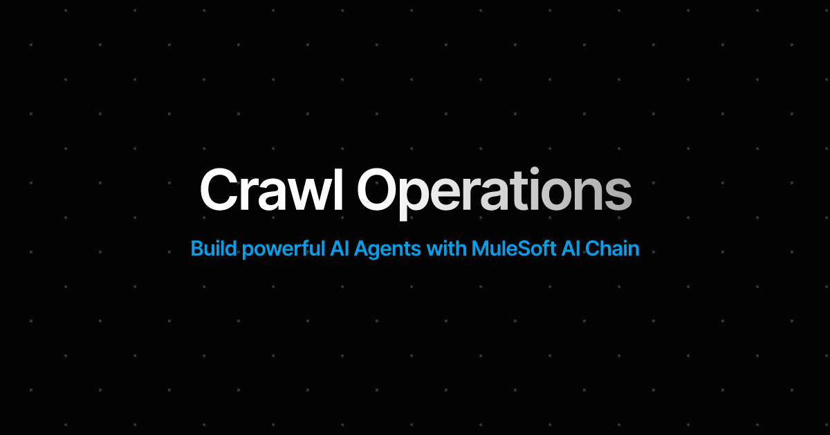 Crawl Operations