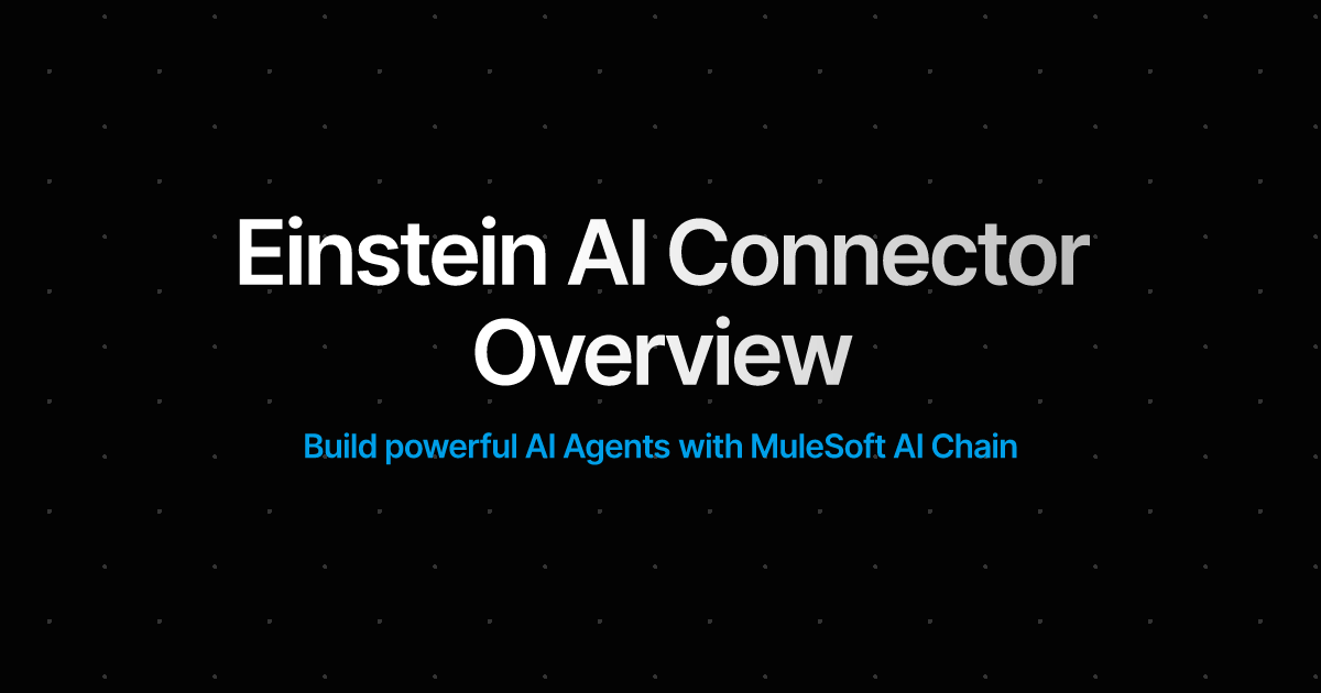 Einstein AI Connector Overview