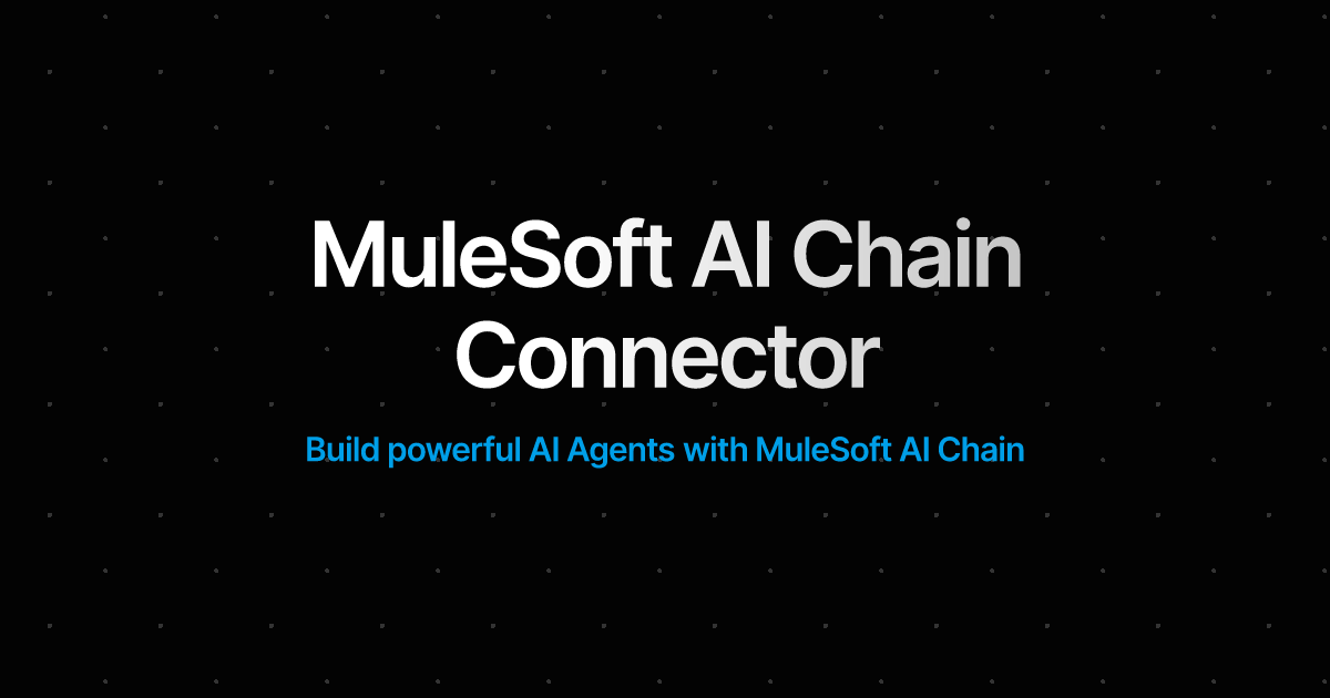 MuleSoft AI Chain Connector