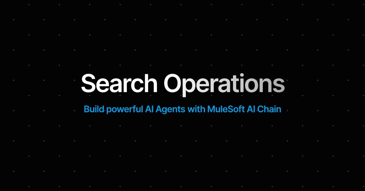 Search Operations