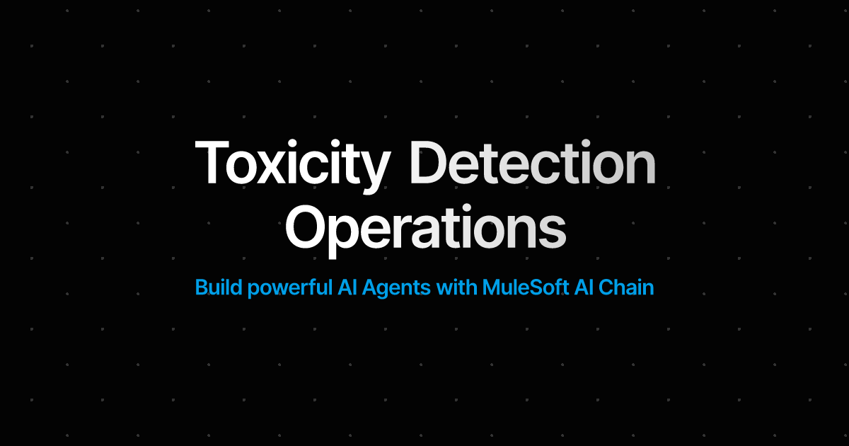 Toxicity Detection Operations